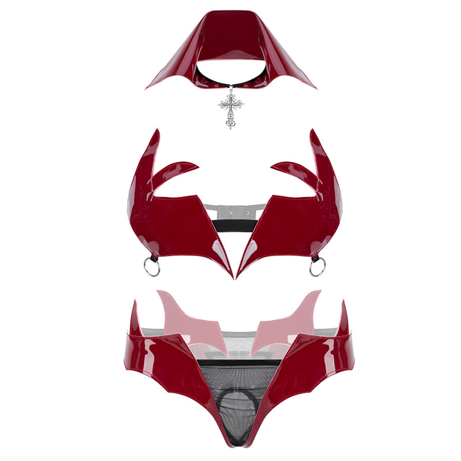 Red Demon Cosplay Lingerie Amorino